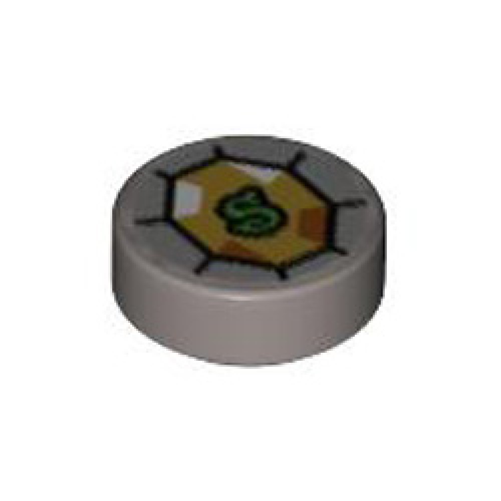 LEGO Part 6403206 - 100179 - Flat Tile 1x1 Round Number 207 Silver ...