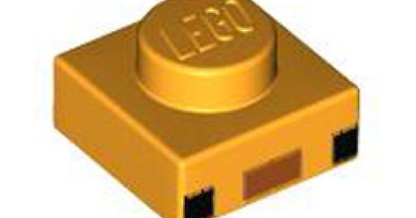 LEGO Part 6385120 - 1013 - Plate 1x1 Number 20 Flame Yellowish Orange ...