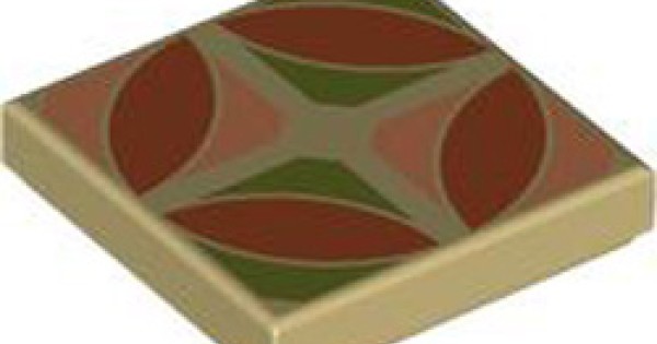 LEGO Part 6421849 - 101776 - Flat Tile 2x2 Number 672 Brick Yellow ...