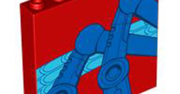 LEGO Part 6426429 - 102265 - Wall Element 1x6x5 Number 19 Bright Red ...