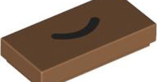 LEGO Part 6433500 - 102762 - Flat Tile 1x2 Number 372 Medium Nougat ...