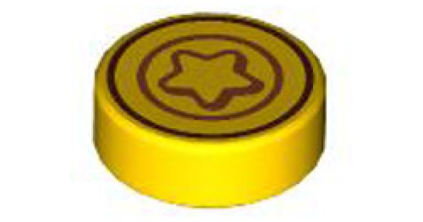 LEGO Part 6469535 - 106545 - Flat Tile 1x1 Round Number 282 Bright ...