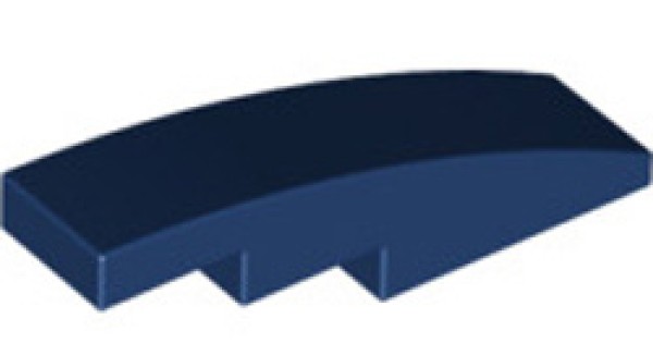 LEGO Part 6042956 - 11153 - Brick with Bow Curve Slope 1x4 Earth Blue ...