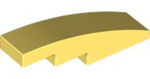 LEGO Part 6296536 - 11153 - Brick with Bow Curve Slope 1x4 Cool Yellow ...