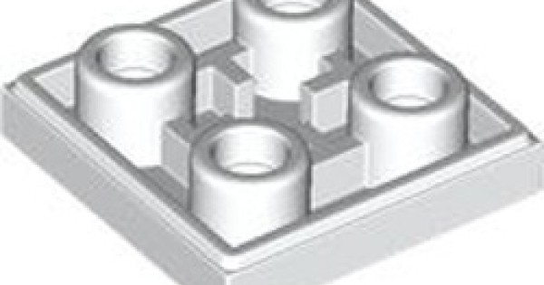 LEGO Part 6013866 - 11203 - Flat Tile 2x2 Inverted White | LEGO Bricks ...