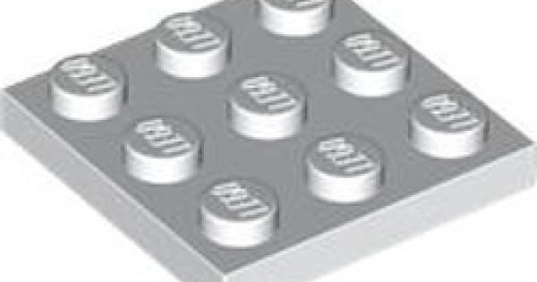 LEGO Part 6104805 - 11212 - Plate 3x3 White | LEGO Bricks, Replacement ...