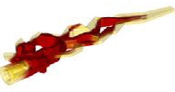 LEGO Part 6016236 - 11302 - Flame 3x10x1 with Cross Hole Transparent ...