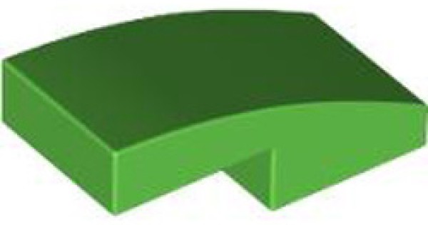 LEGO Part 6460836 - 11477 - Plate with Bow 1x2x2/3 Bright Green | LEGO ...