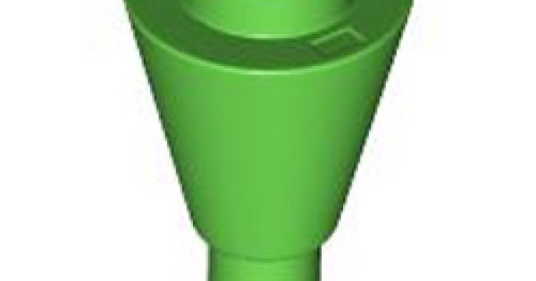 LEGO Part 6538447 - 11610 - Cone 1x1 Inverted with Shaft Bright Green ...