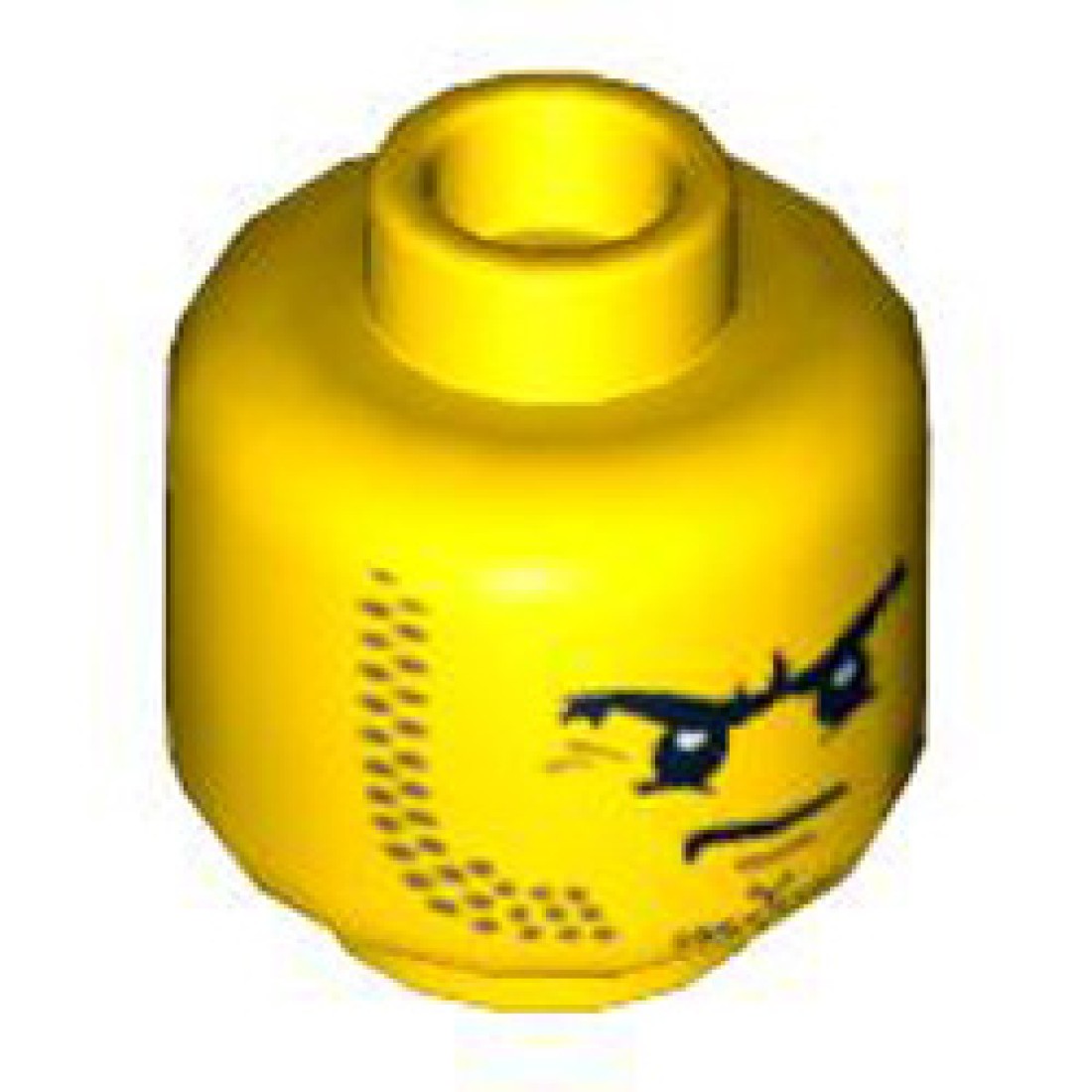 LEGO Part 6018687 - 12535 - Mini Head Number 1091 Bright Yellow | LEGO ...