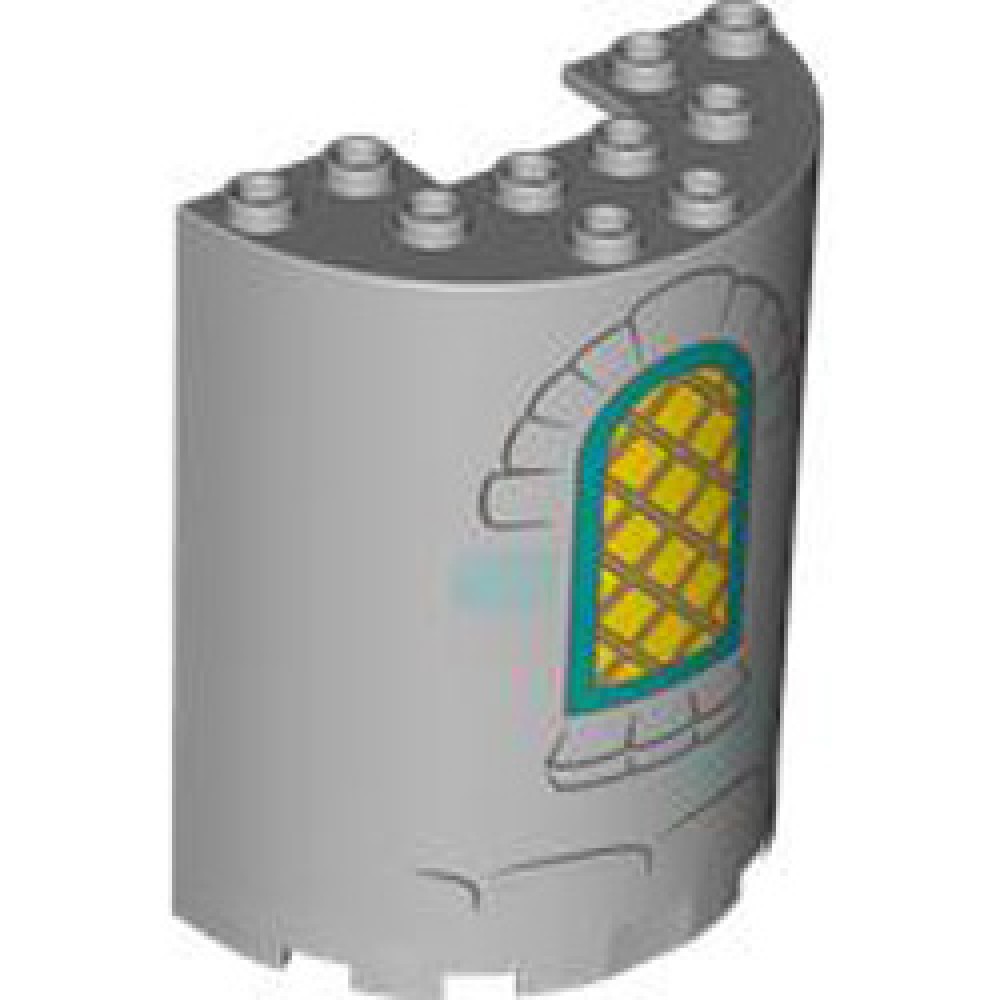 LEGO Part 6386359 - 1321 - Wall Element Round 3x6x6 Number 5 Medium ...