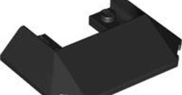 LEGO Part 6031790 - 13269 - Roof Front 6x4x1 Black | LEGO Bricks ...