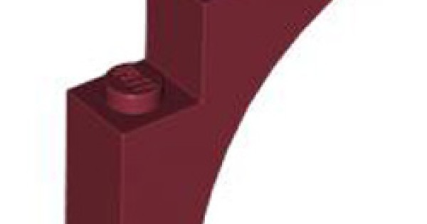 LEGO Part 6228924 - 13965 - Brick with Bow 1x3x3 Dark Red | LEGO Bricks ...