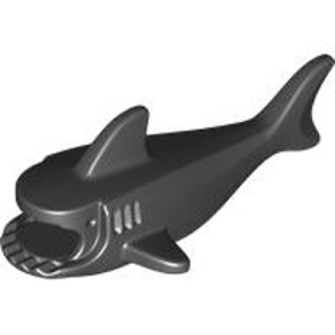 LEGO Part 6100859 - 14518 - Shark Body 6x9 Black | LEGO Bricks ...