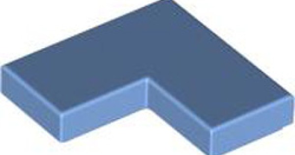 LEGO Part 6167572 - 14719 - Flat Tile Corner 1x2x2 Medium Blue | LEGO ...