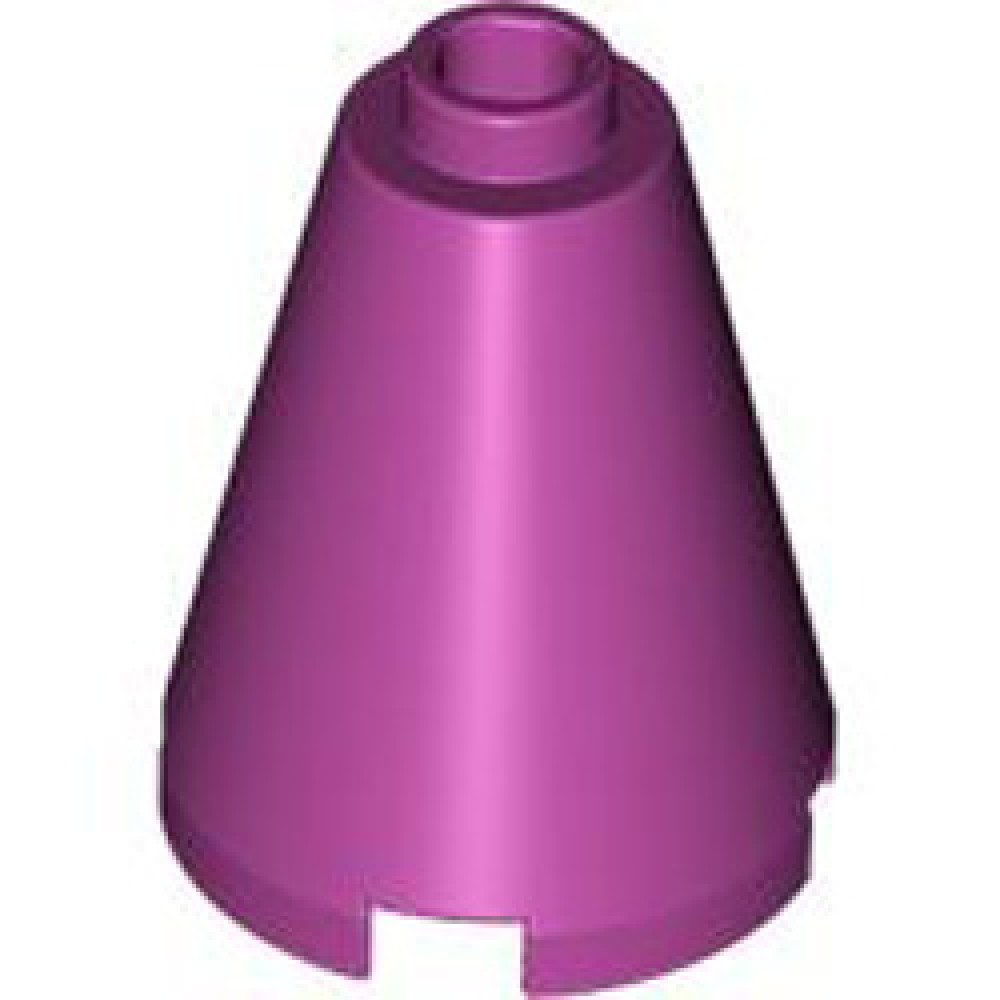 LEGO Part 6092661 - 14918 - Nose Cone 2x2x2 Bright Reddish Violet ...