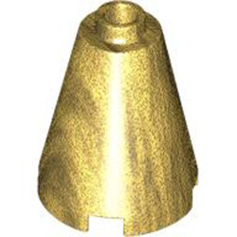LEGO Part 6092672 - 14918 - Nose Cone 2x2x2 Warm Gold | LEGO Bricks ...