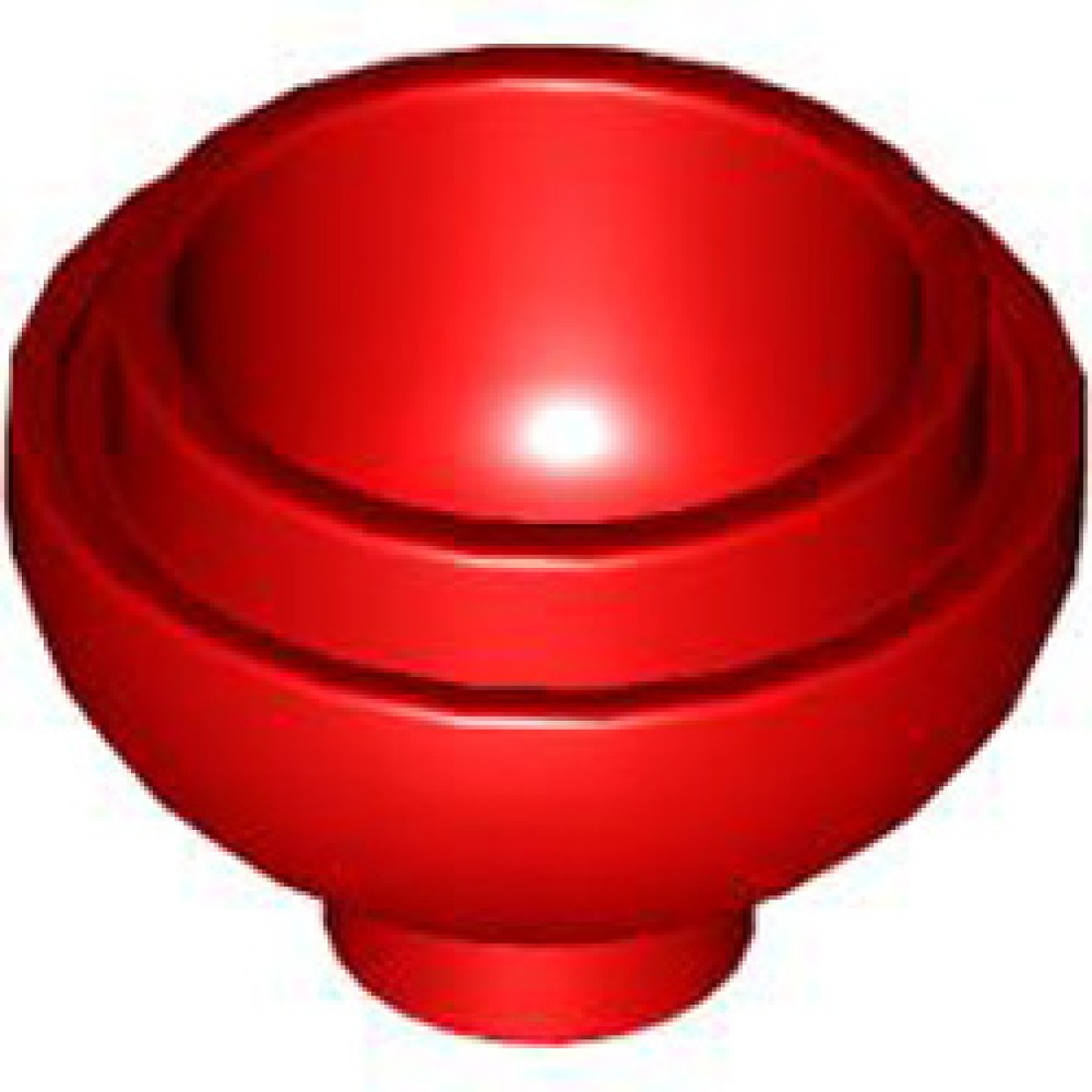 LEGO Part 6065839 - 15395 - Dome 2x2 Inverted with One Stud Bright Red ...