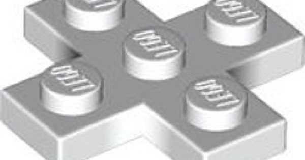 LEGO Part 6099412 - 15397 - Plate 3x3 Cross White | LEGO Bricks ...