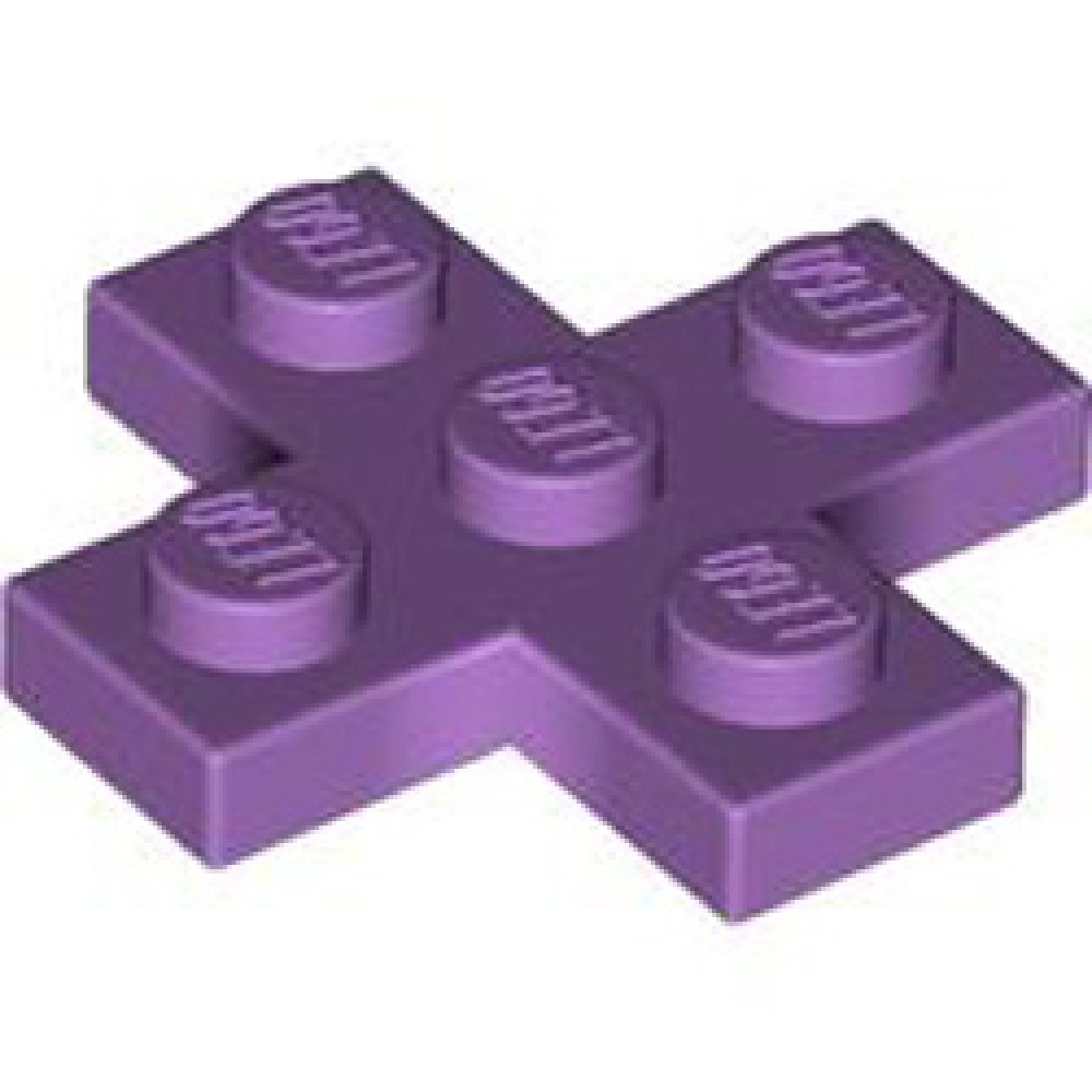 LEGO Part 6102516 - 15397 - Plate 3x3 Cross Medium Lavender | LEGO ...