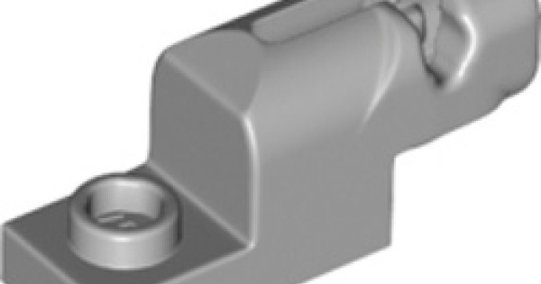 LEGO Part 6167514 - 15403 - Plate 1x2 with Shooter Medium Stone Grey ...