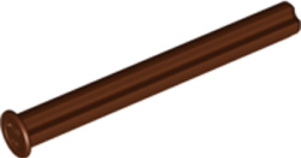 LEGO Part 6159763 - 15462 - Cross Axle 5M with End Stop Reddish Brown ...