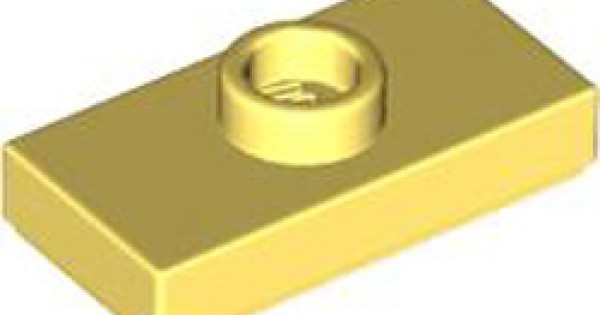 LEGO Part 6195266 - 15573 - Plate 1x2 with 1 Knob Cool Yellow | LEGO ...