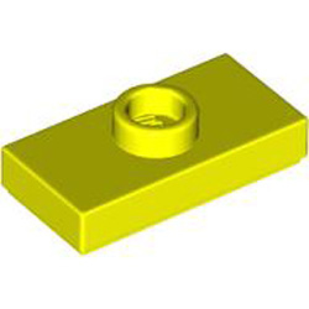 LEGO Part 6389819 - 15573 - Plate 1x2 with 1 Knob Vibrant Yellow | LEGO ...