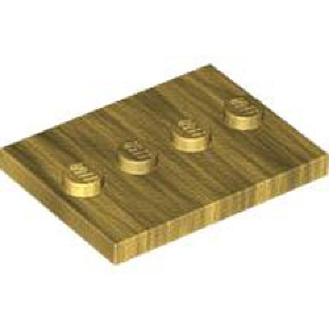 LEGO Part 6350055 - 17836 - Plate 3x4 with 4 Knobs Warm Gold | LEGO ...