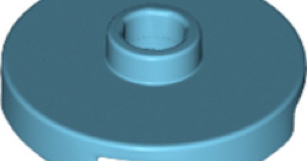 LEGO Part 6136419 - 18674 - Plate Round with 1 Knob Medium Azur | LEGO ...
