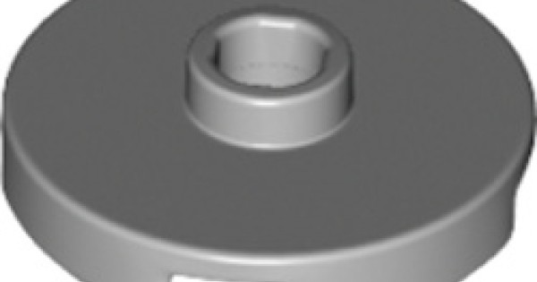 LEGO Part 6183782 - 18674 - Plate Round with 1 Knob Medium Stone Grey ...