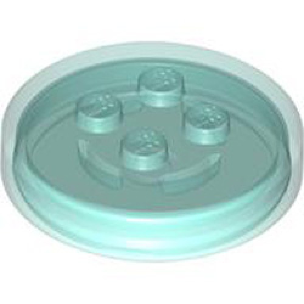 LEGO Part 6104392 - 18868 - Function Circle Brick 4x4x2/3 Number 1 ...