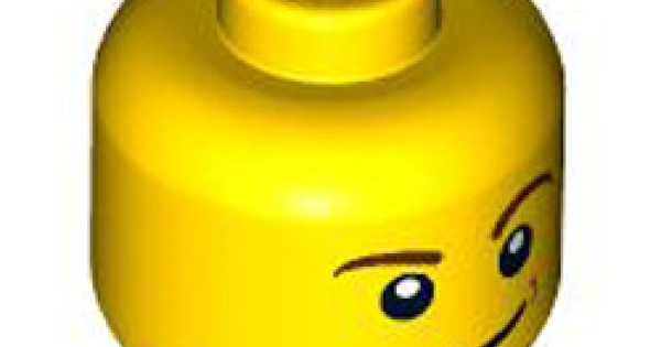 LEGO Part 6100222 - 19546 - Mini Head Number 1579 Bright Yellow | LEGO ...