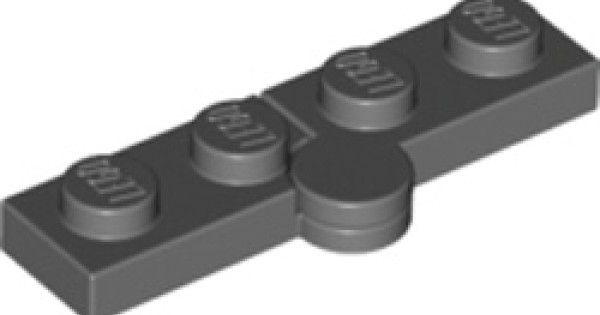 LEGO Part 6102774 - 19954 - Hinge Plate 1x2 Dark Stone Grey | LEGO ...