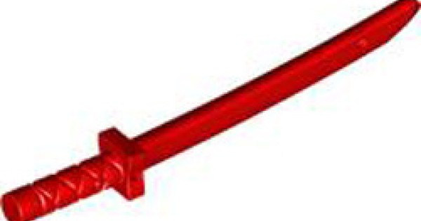 LEGO Part 6208752 - 21459 - Ninja Sword Bright Red | LEGO Bricks ...