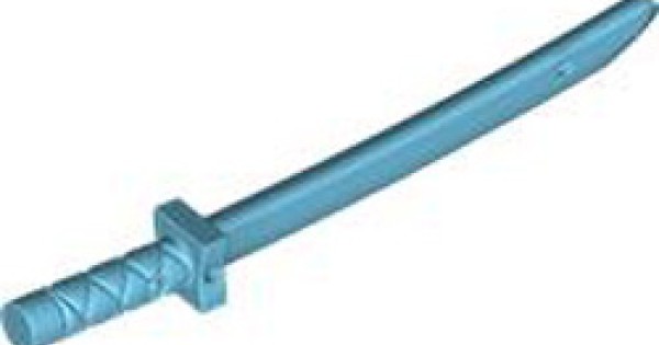 LEGO Part 6264121 - 21459 - Ninja Sword Medium Azur | LEGO Bricks ...