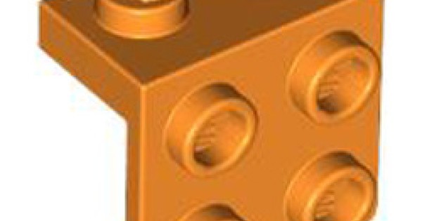 LEGO Part 6117969 - 21712 - Angle Plate 1x2 / 2x2 Bright Orange | LEGO ...