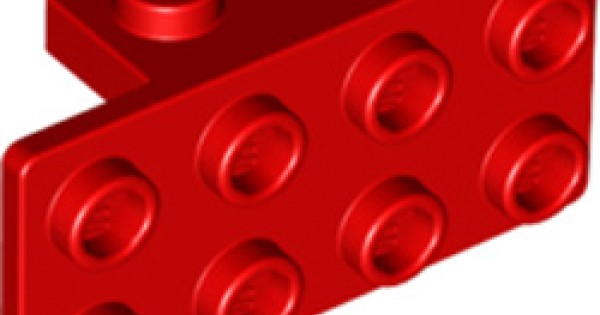 LEGO Part 6118830 - 21731 - Angle Plate 1x2 / 2x4 Bright Red | LEGO ...