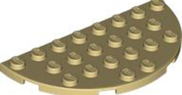 LEGO Part 6123812 - 22888 - 1/2 Circle Plate 4x8 Brick Yellow | LEGO ...