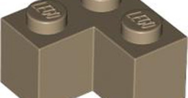 LEGO Part 6310830 - 2357 - Brick Corner 1x2x2 Sand Yellow | LEGO Bricks ...