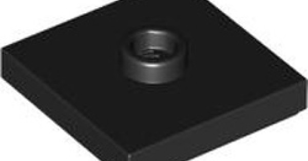 LEGO Part 4565323 - 23893 - Plate 2x2 with 1 Knob Black | LEGO Bricks ...
