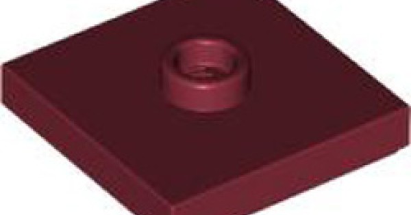 LEGO Part 4613761 - 23893 - Plate 2x2 with 1 Knob Dark Red | LEGO ...