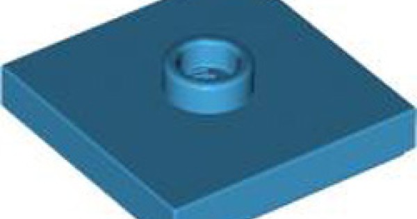 LEGO Part 6029163 - 23893 - Plate 2x2 with 1 Knob Dark Azur | LEGO ...