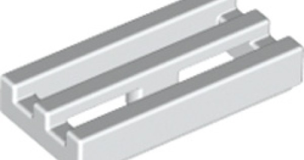LEGO Part 241201 - 2412 - Radiator Grille 1x2 White | LEGO Bricks, Replacement Pieces and Parts ...