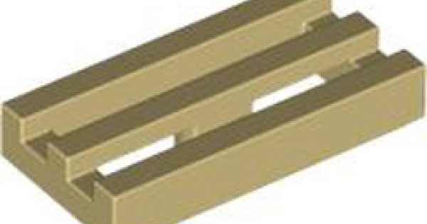 LEGO Part 4124456 - 2412 - Radiator Grille 1x2 Brick Yellow | LEGO ...
