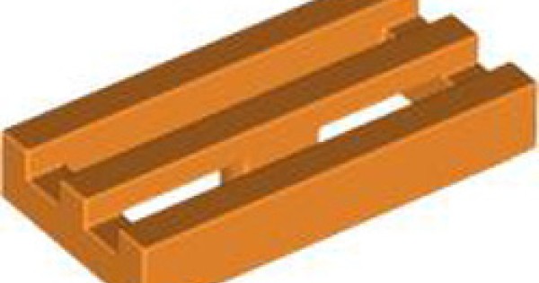 LEGO Part 4125254 - 2412 - Radiator Grille 1x2 Bright Orange | LEGO ...