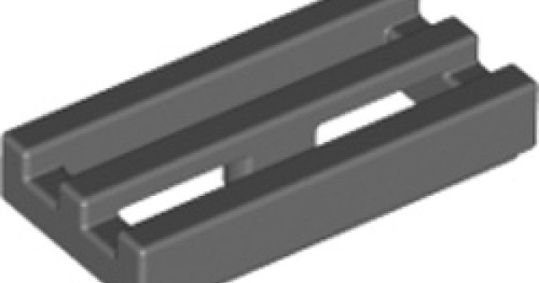LEGO Part 4210631 - 2412 - Radiator Grille 1x2 Dark Stone Grey | LEGO ...