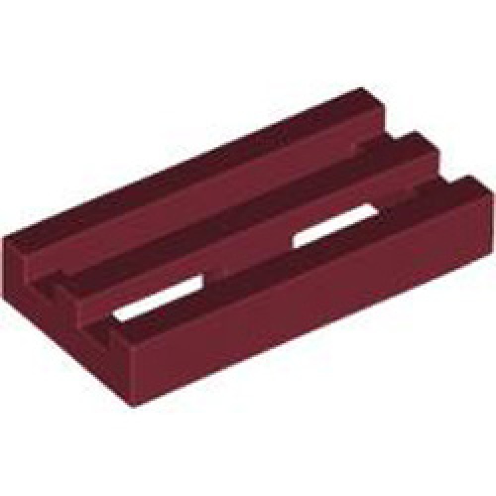 LEGO Part 4541506 - 2412 - Radiator Grille 1x2 Dark Red | LEGO Bricks ...