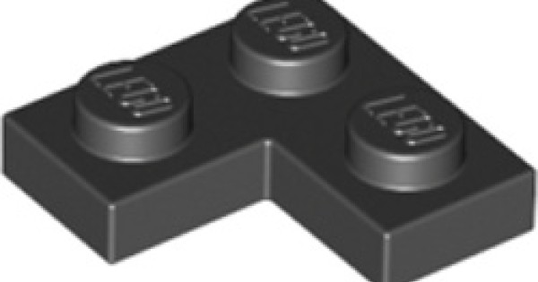 LEGO Part 242026 - 2420 - Corner Plate 1x2x2 Black | LEGO Bricks ...