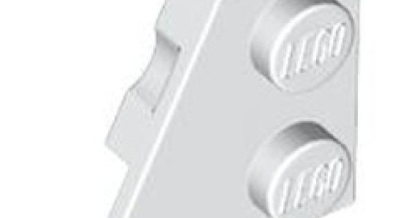 LEGO Part 6132203 - 24299 - Left Plate 2x2 27 Degree White | LEGO ...